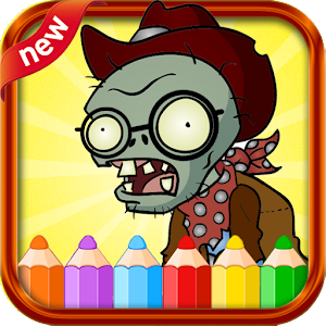 coloring game of plant with zombie Mod apk download - coloring game of ...