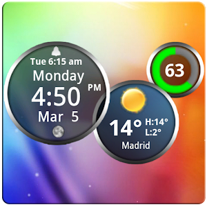 Rings Digital Weather Clock Mod apk download - Rings Digital Weather ...