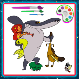 coloring book for zig sharko Mod apk download - coloring book for zig ...
