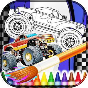 Monster Trucks Coloring Book Mod apk download - Monster Trucks Coloring ...