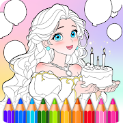 Princess Game Fantasy Coloring Mod apk [Mod speed] download - Princess ...